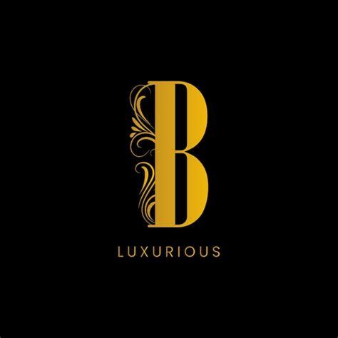 Icono Del Logotipo De La Letra B Dorada Diseño De Logotipo De Lujo