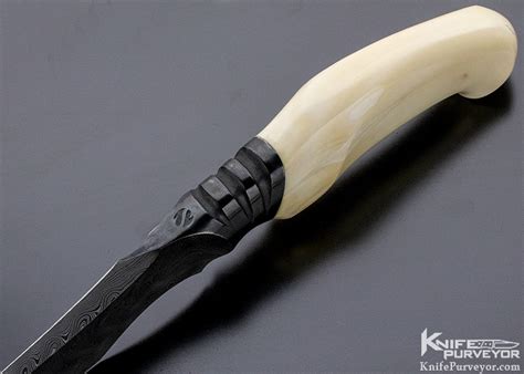 Sam Lurquin Custom Knife Damascus Sole Authorship Damascus And Walrus