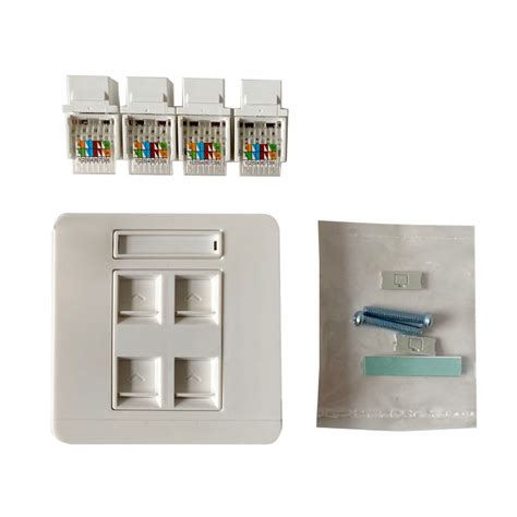 Ports UTP CAT Network Module RJ Wall Plug Lan Socket Connector Tool Free XUE Ls Shopee