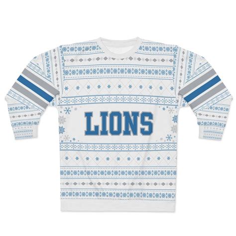 Unisex Detroit Lions Ugly Christmas Sweater Sold By Apricot Mahnoor