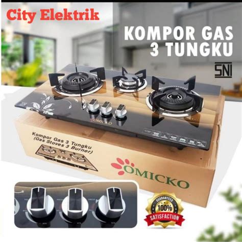 Jual KOMPOR GAS TANAM OMICKO TUNGKU TUNGKU KOMPOR KACA TANAM OMICKO TUNGKU TUNGKU