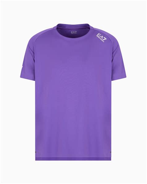 Dynamic Athlete Crew Neck T Shirt In Ventus7 Technical Fabric Ea7