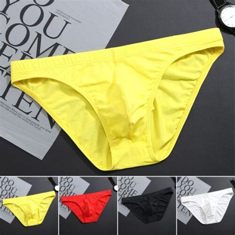 Mens Bikini Swimwear Beach Underwear Swimsuit Low Rise Swimming Briefs