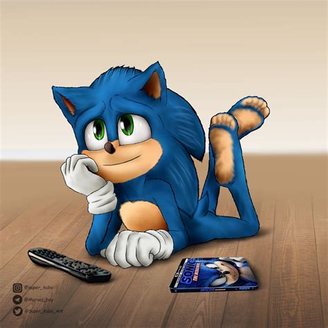 Sonic The Hedgehog Barefoot