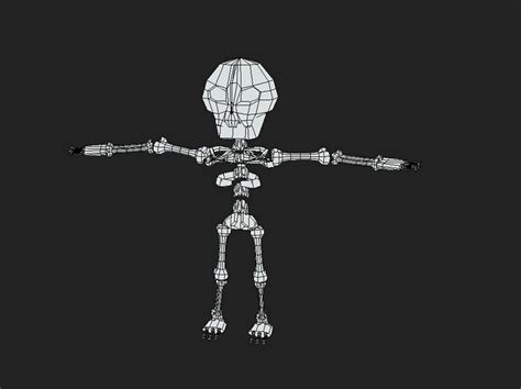 Animated Skeleton Free 3d Model On