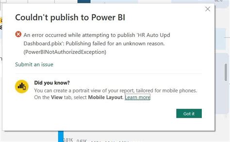 Solved Powerbinotauthorizedexception While Publishing A C Microsoft Fabric Community