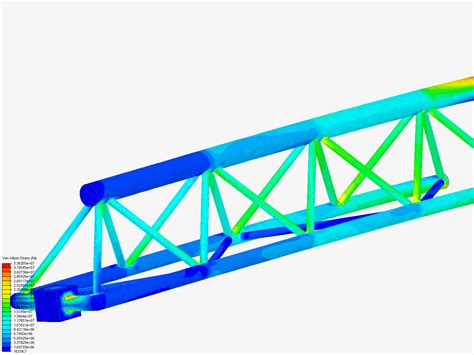 Tutorial Linear Static Analysis Of A Crane By Printingtech Simscale