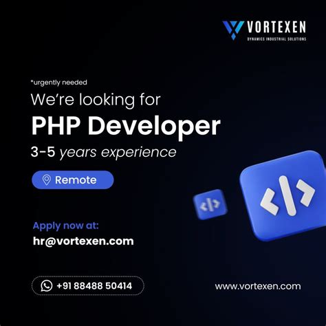 Phpdeveloper Remotejob Hiring Plusuae