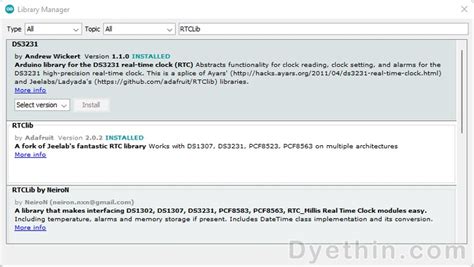 Ds3231 Rtc Module And Arduino Interface Build Digital Clock And Ds3231 Datasheet Dyethin