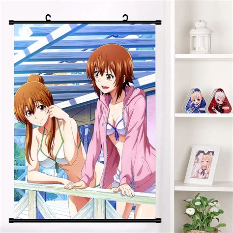 Anime Grand Blue Iori Kitahara Chisa Kotegawa Wall Scroll Mural Poster