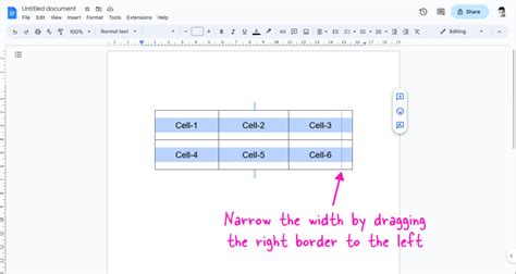 How To Make A Table Smaller In Google Docs