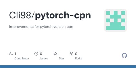 GitHub Cli Pytorch Cpn Improvements For Pytorch Version Cpn