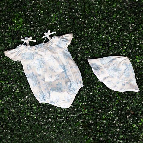 Infant Woven Bubble Romper With Hat Cracker Barrel