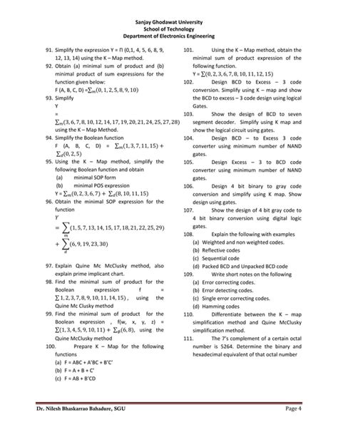 Question Bank Digital Electronics Pdf
