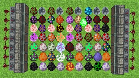 X100 Combine All Eggs In Minecraft Youtube