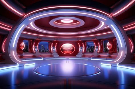 Premium Photo 3d Rendering Futuristic Sci