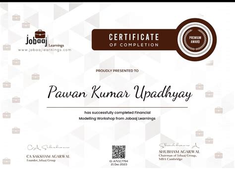 Pawan Kumar Upadhyay On Linkedin Financial Modelling