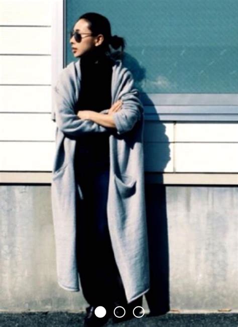 Ameri Fooded Knit Coat メルカリ