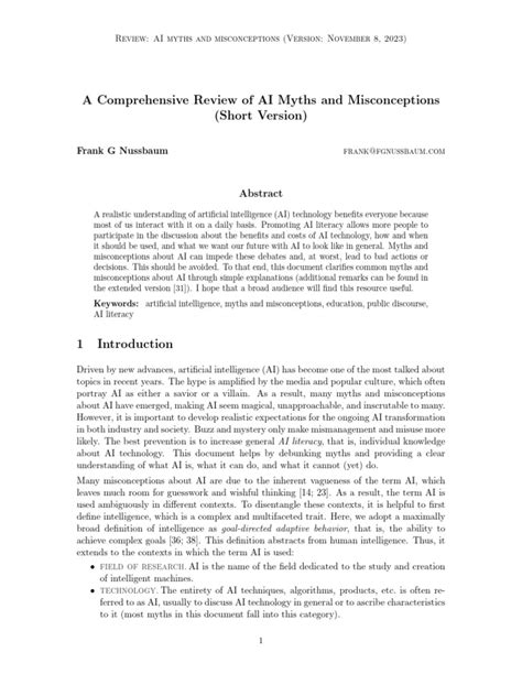 a comprehensive review of ai myths and misconceptions 1699516547 pdf
