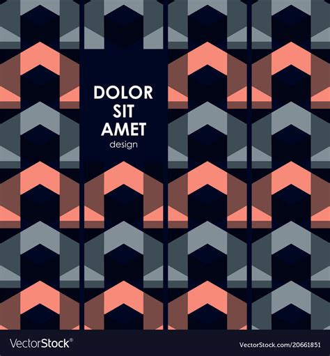 Background Of Hexagons And Triangle Forming Vector Image