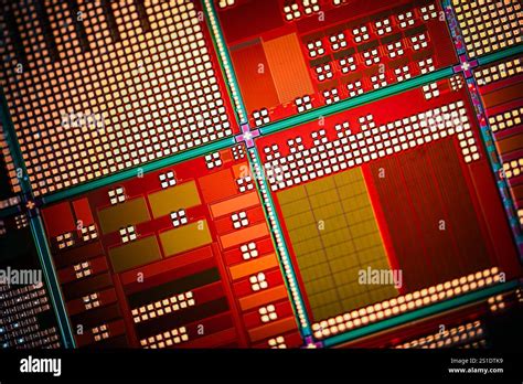 Silicon Semiconductor Wafer Close Up In Electronics A Wafer Also Called A Slice Or Substrate