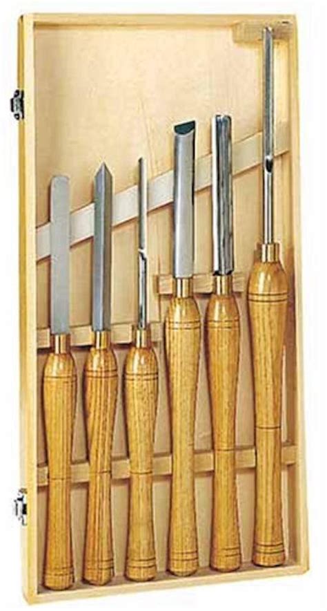 Psi Woodworking Products High Speed Steel Wood Lathe Chisel Turning Set