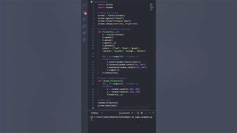 Firework Python Script 🎆 Codeing Python Happynewyear Youtube