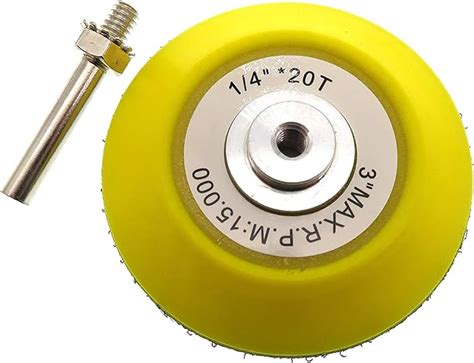 3 Inch 75mm Hook And Loop Sanding Backup Pad M6 Female Thread For