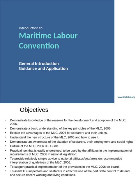 Mlc Guidance And Application Pdf International Labour Organization