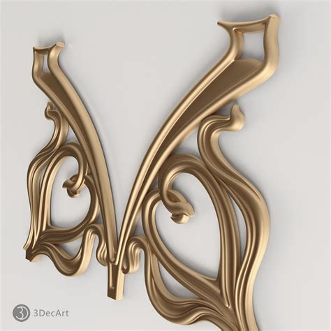 3d Model Carved Scroll Cnc