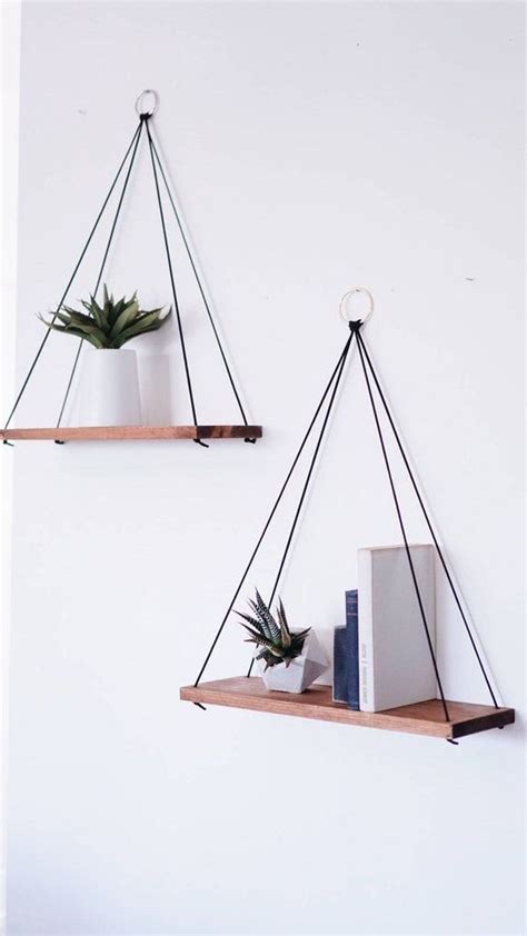 25 Hanging Shelves Ideas In Various Styles Digsdigs