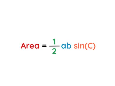Calculate Area Using Sine Rule Gcse Maths
