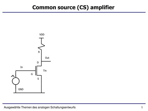 PPT Common Source CS Amplifier PowerPoint Presentation Free Download ID 3272734