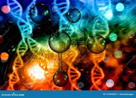 Atomic Particle D Illustration Stock Illustration Illustration Of Photon Glow
