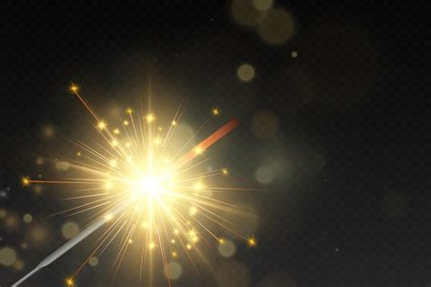 Ilustração De Efeitos De Luz Brilhantes E Bonitos Conjunto De Estrelas