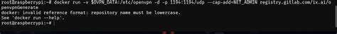 Docker Invalid Reference Format Repository Name Must Be Lowercase