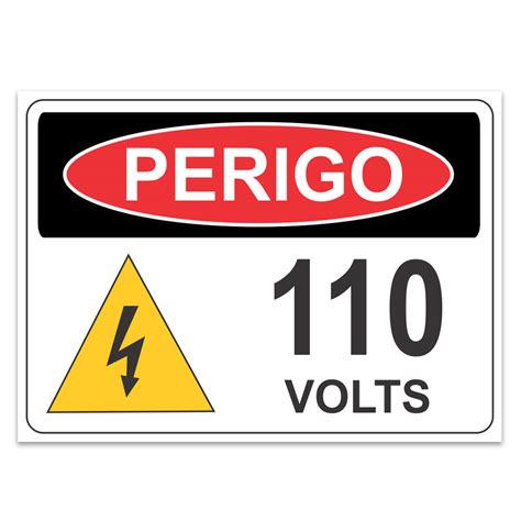 Adesivo Perigo 220V 1520 cm Sinalplast Placas de Sinalização