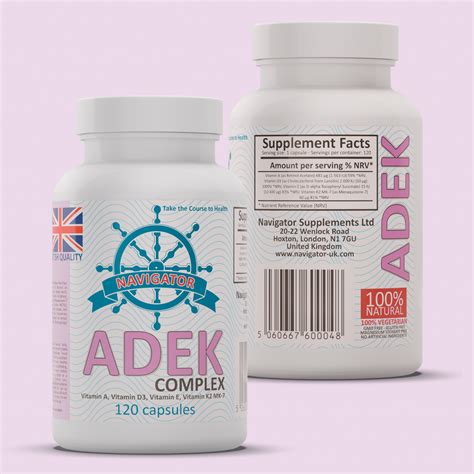 Adek Complex 120 Capsules 250 Ml Bottle Navigator