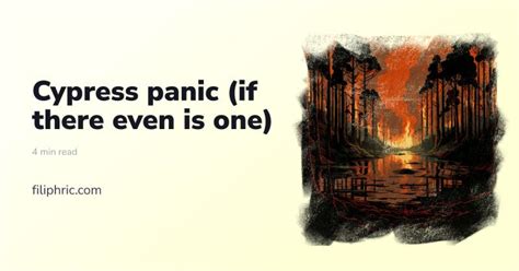 Filip Hric On Linkedin Cypress Panic If There Even Is One