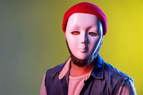 Premium Photo Portrait Of Woman Wearing Mask