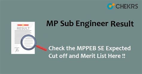 Esb Mp Sub Engineer Result 2024 Mp Se Gr 3 Cut Off Merit List