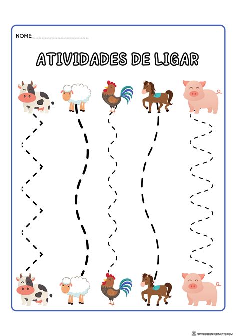 Atividades De Ligar Ponto Do Conhecimento