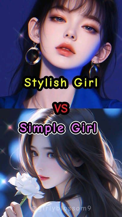 Stylish Girl Vs Simple Girl Shorts Shortvideo Shortsfeed