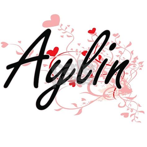 Aylin Artistic Name Design With Hear Throw Blanket By Tshirts Plus Cafepress
