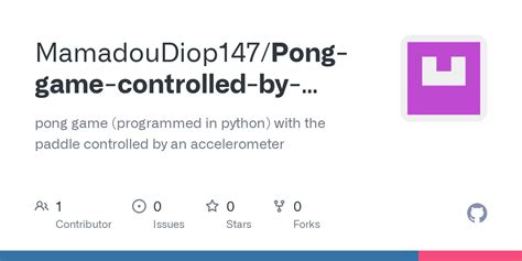 GitHub MamadouDiop147 Pong Game Controlled By Accelerometer Arduino