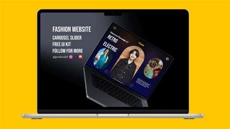 Fashion Website Cool Carousel Effect Figma