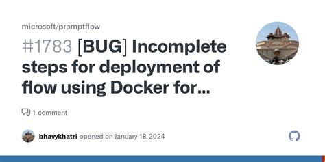Bug Incomplete Steps For Deployment Of Flow Using Docker For Visual