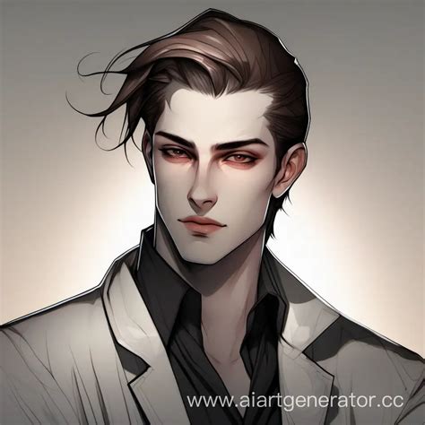 Hyperdetailed Portrait Of A 19yearold Vampire With Slicked Back Brown