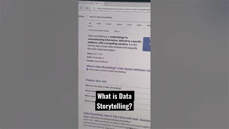 What Is Data Storytelling Datascience Subscribe Shorts Youtube