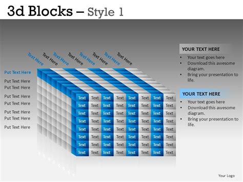 D Blocks Style Powerpoint Presentation Slides DB PowerPoint Presentation Pictures PPT